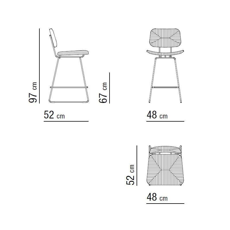 Flexform ECHOES OUTDOO Barstuhl