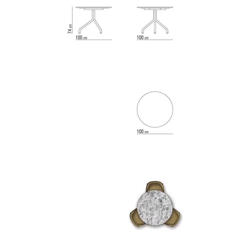 Flexform ACADEMY OUTDOOR Esstisch