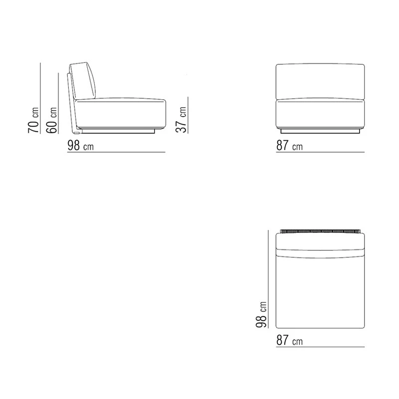 Flexform VULCANO Kombination 2