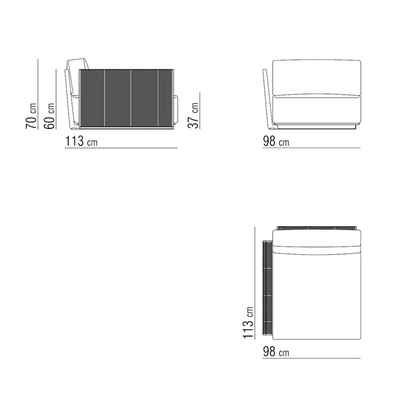 Flexform VULCANO Kombination 3